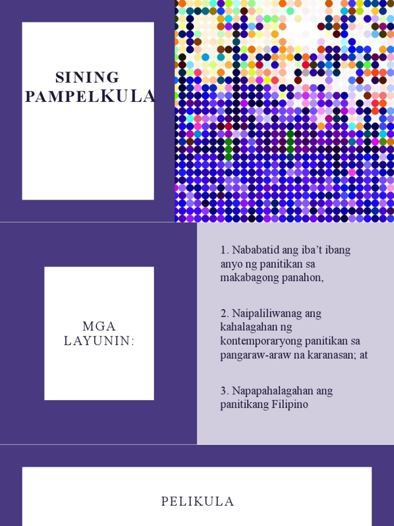 Sining Pampelikula | PDF