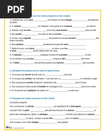 Complétez Les Phrases Avec Les Verbes Proposés Au Futur Simple | PDF