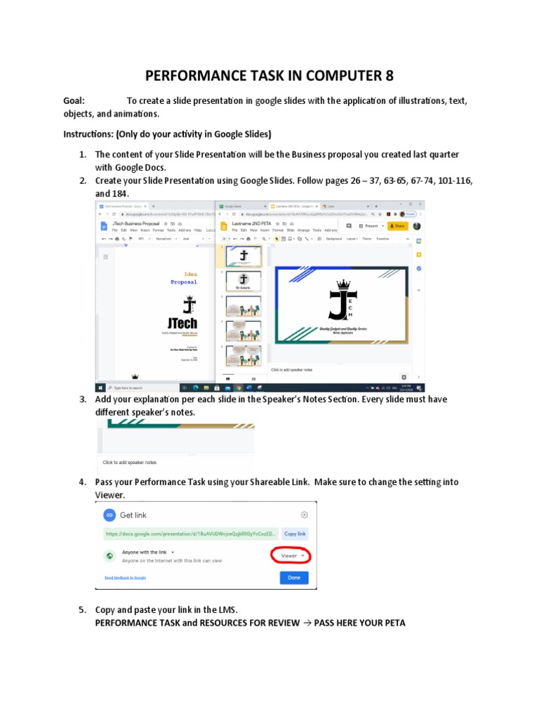 Performance Task in Computer 8 2nd | PDF | Human Communication ...