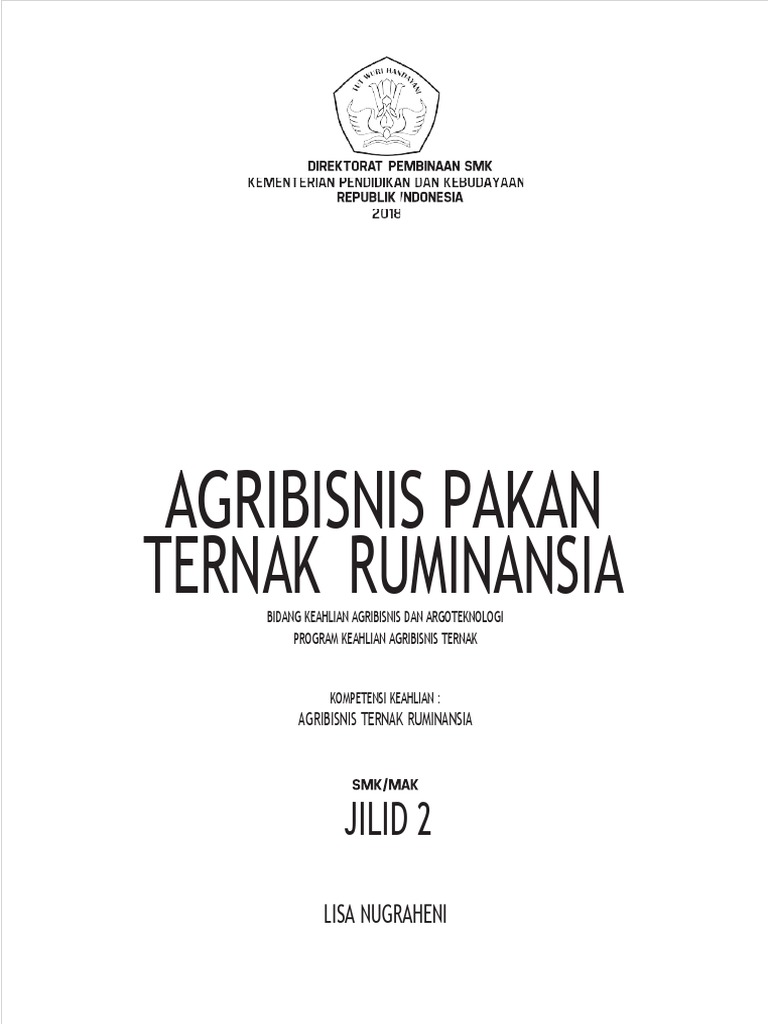 AGRIBISNIS PAKAN TERNAK RUMINANSIA Kls XII | PDF