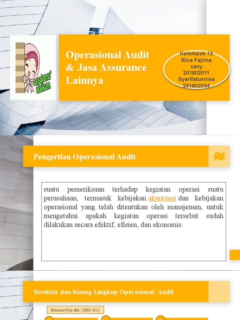 Kel 13 Operasional Audit Dan Jasa Assurance Lainnya | PDF | Pengelolaan ...