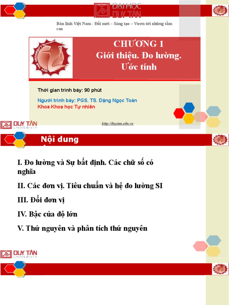 PHY 101 - Vat Li Dai Cuong A1 - Tieng Viet - 2020S - Lecture Slides - 1 ...