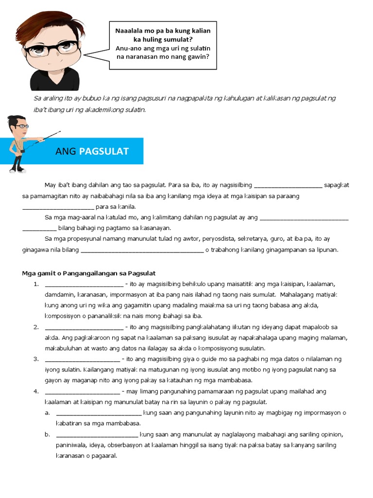 Ang Pagsulat | PDF