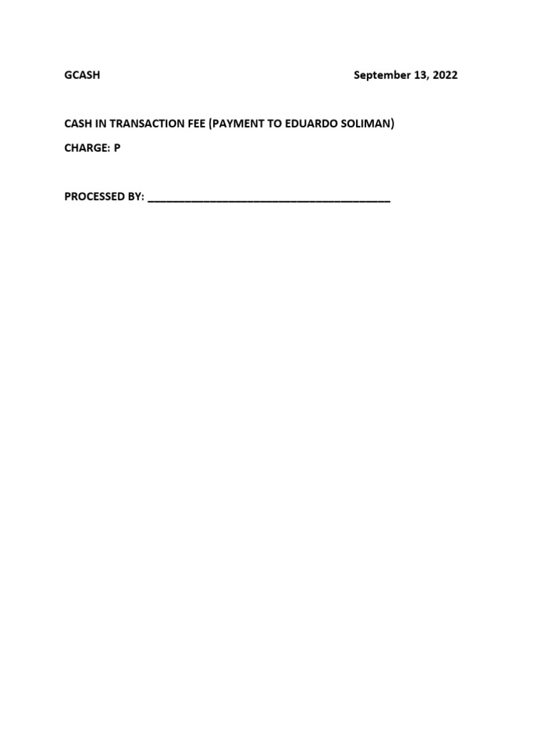 Format For Gcash Transaction | PDF | Finance & Money Management