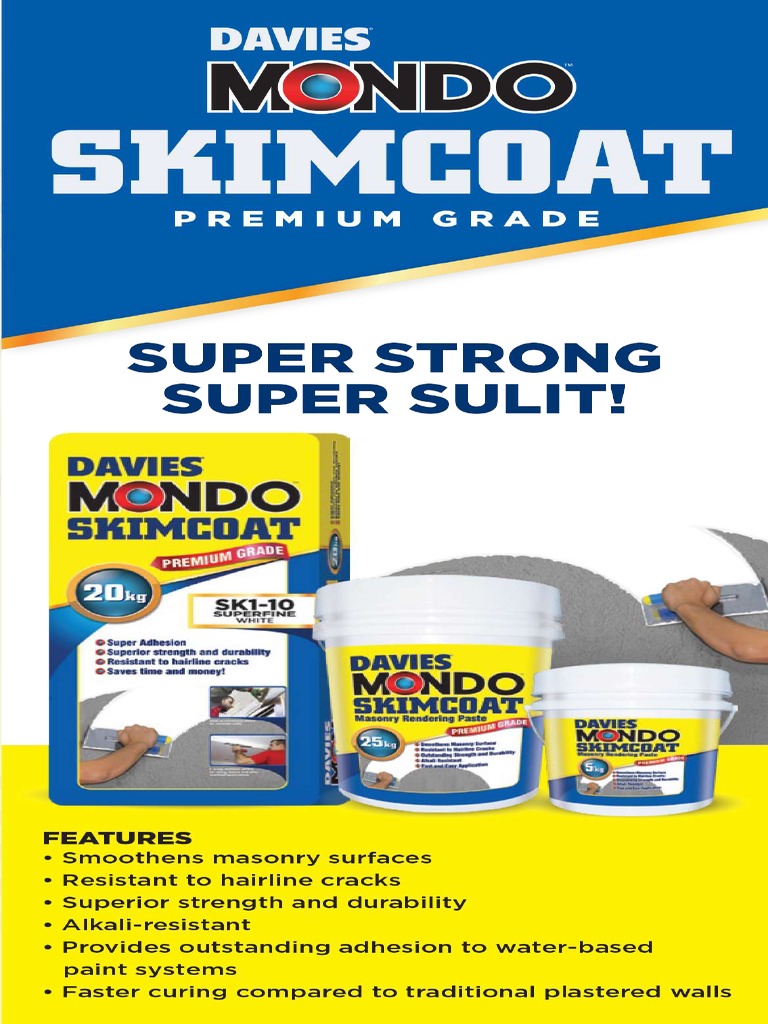 Davies Mondo Skimcoat Paste Powder | PDF