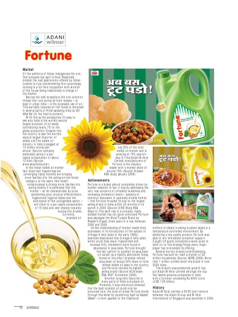 Fortune Oil | PDF | Cooking Oil | Foods