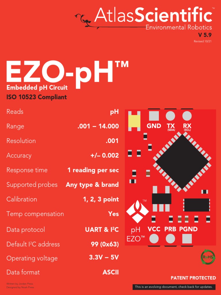 PH EZO Datasheet | PDF | Ph | Calibration
