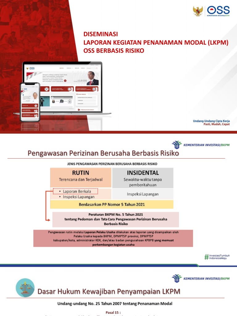 Diseminasi LKPM Oss Rba | PDF