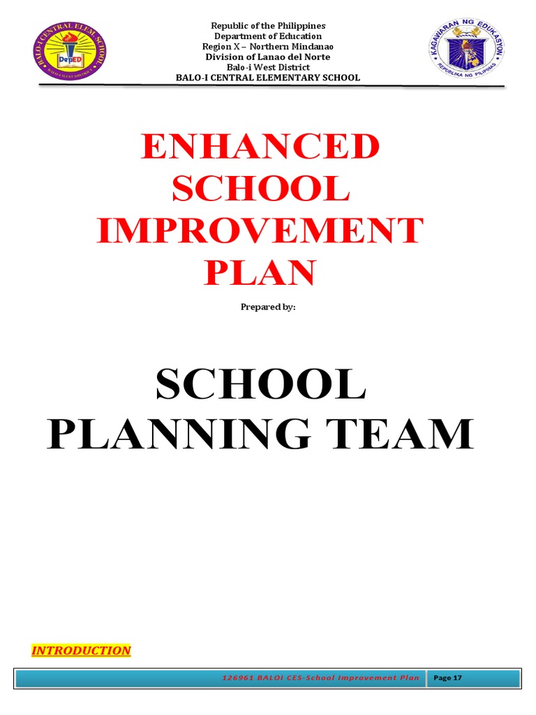 126961BALOI CENTRAL ES ENHANCED SIP 2019 2022 New Template | PDF | Body ... 126961BALOI CENTRAL ES ENHANCED SIP 2019 2022 New Template | PDF | Body ...