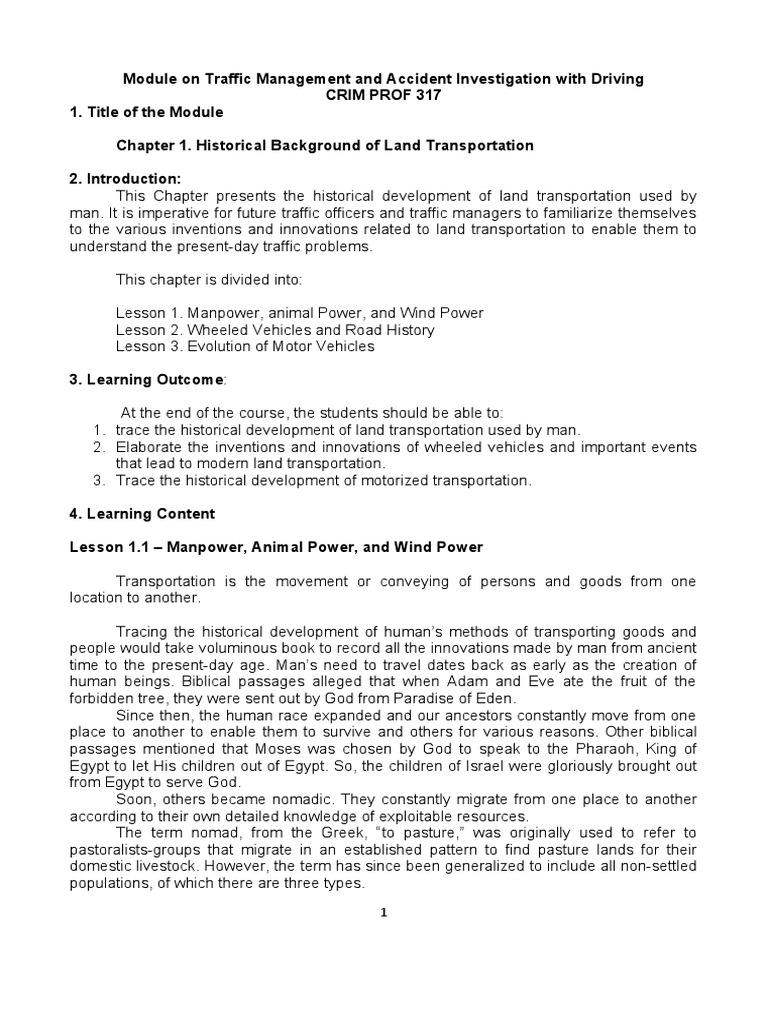 Traffic Management | PDF | Traffic | Car