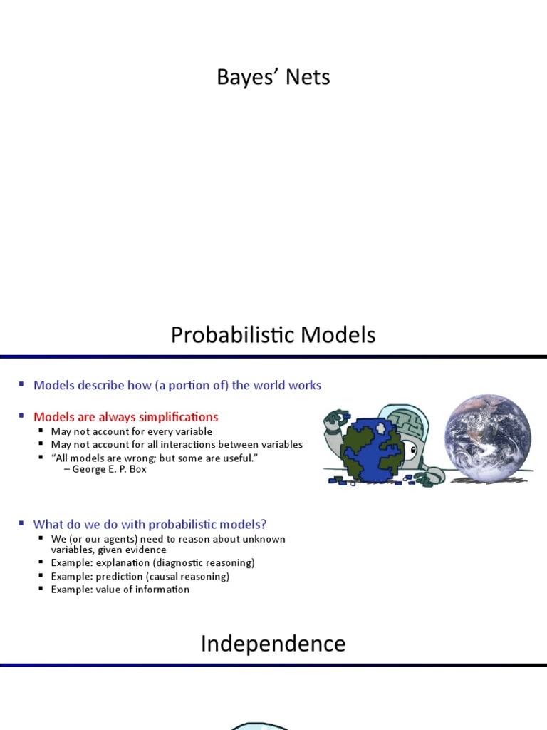 AI 16 Bayes Nets | PDF | Causality | Probability Distribution