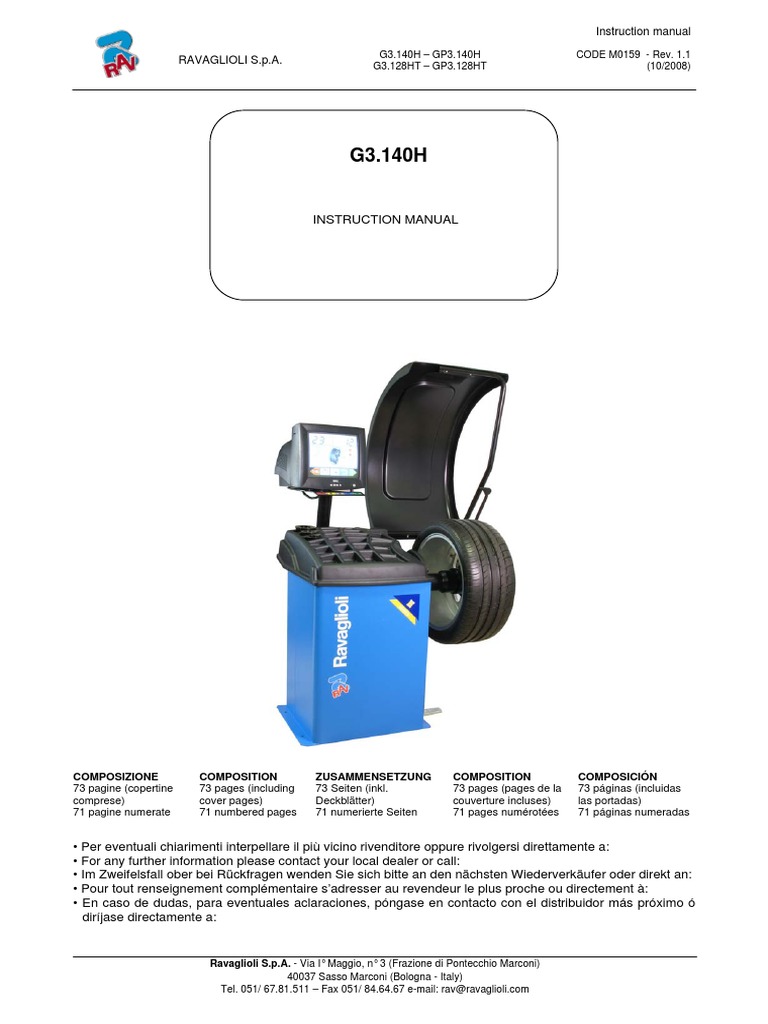 g3.140h Instruction Manual | PDF | Safety | Wheel