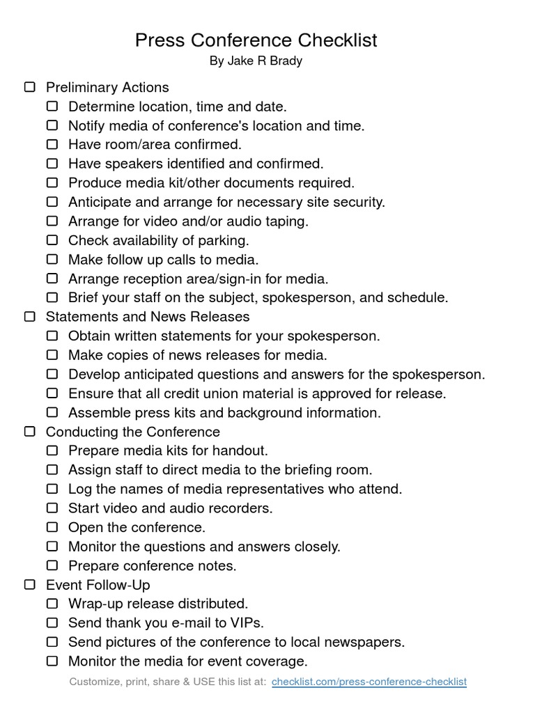 press-conference-checklist | PDF