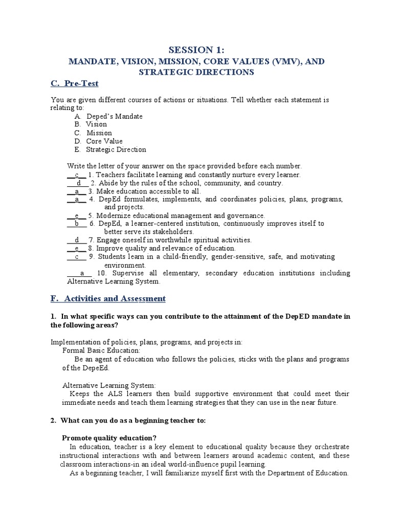 Module 1 | PDF | Teachers | Teaching Method