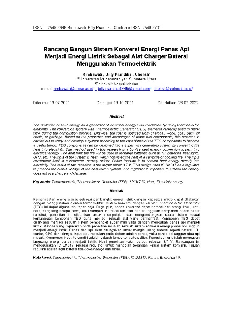 Konveksi Energi Iky Lusi | PDF