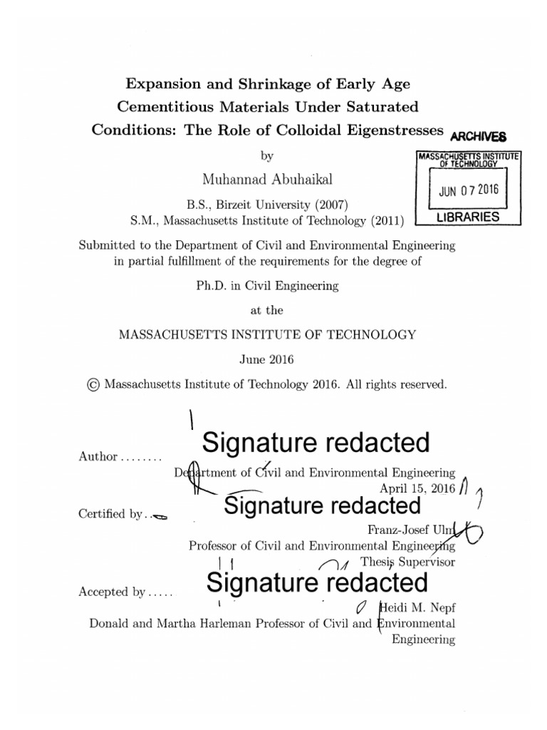 Signature Redacted | PDF | Solubility | Solvation
