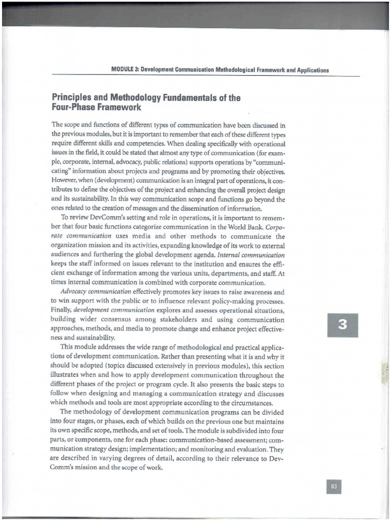DevComm Methodological Framework&Applications | PDF
