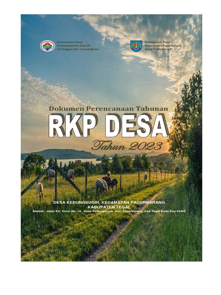 Contoh Dokumen RKPDes 2023 Kedungsugih - Yes | PDF
