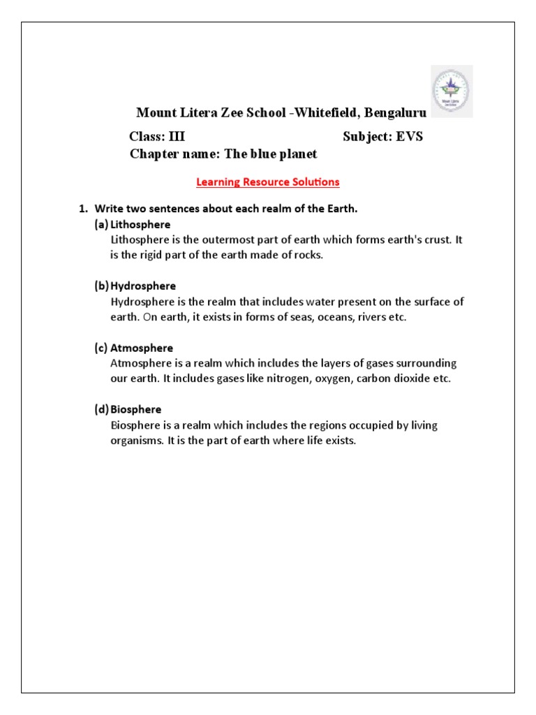 The Blue Planet | PDF