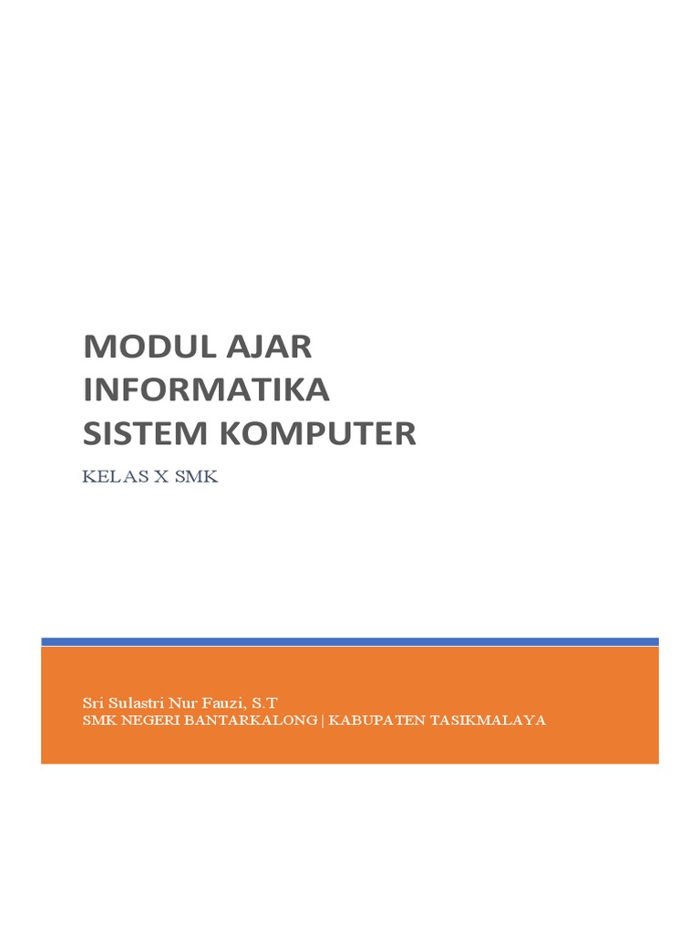 Modul Ajar Informatika 3 - Sistem Komputer | PDF Modul Ajar Informatika 3 - Sistem Komputer | PDF