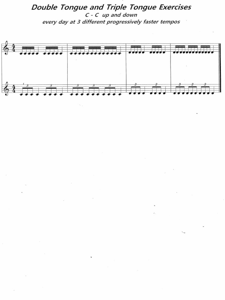 Double and Triple Tonguing | PDF