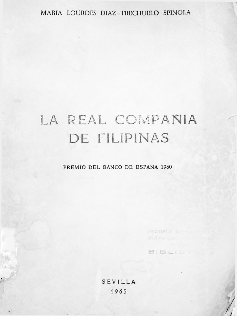 Real Compañía De Filipinas Pdf España Filipinas