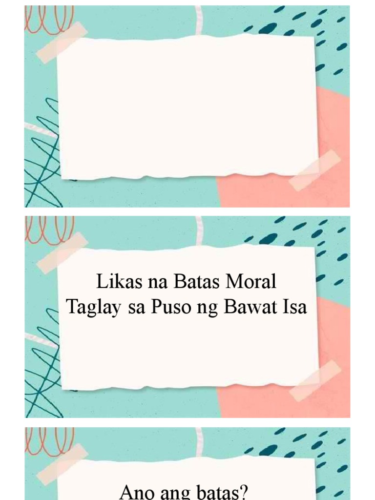 ESP 10 Batas Moral | PDF