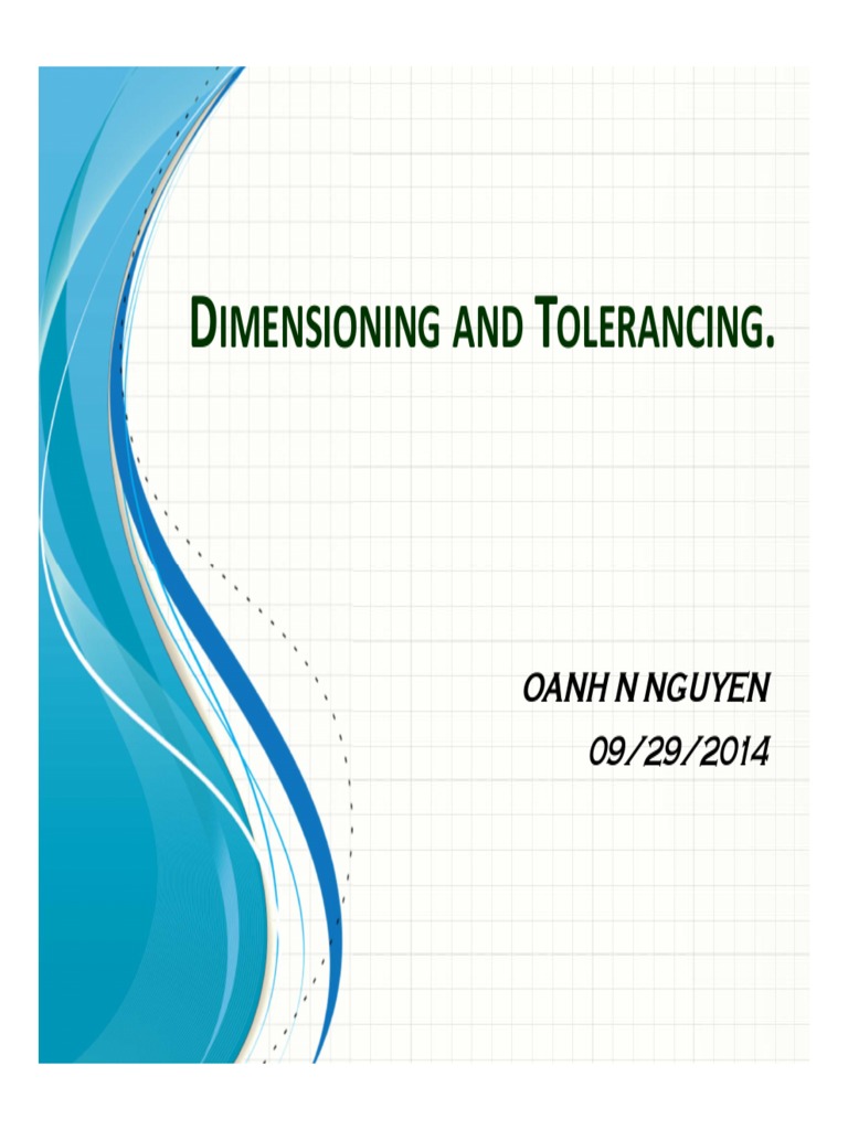 Dimensioning and Tolerancing | PDF | Engineering Tolerance | Mechanical Engineering