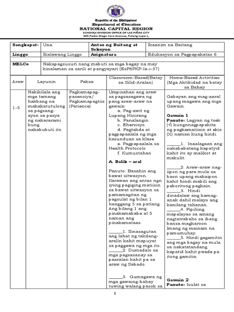 Kwarter1 Aralin2 | PDF