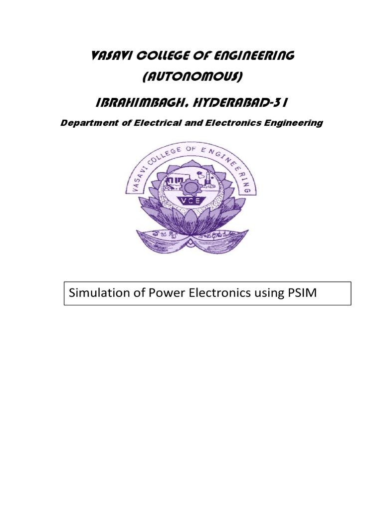 03 - Simulation of Power Electronics Using PSIM - Final | PDF ...