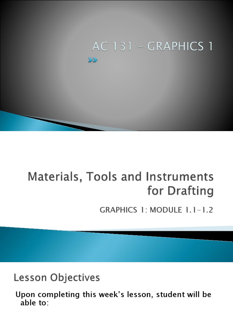 AC-131-GRAPHICS-1.MODULE-1-3 | PDF | Drawing | Pencil