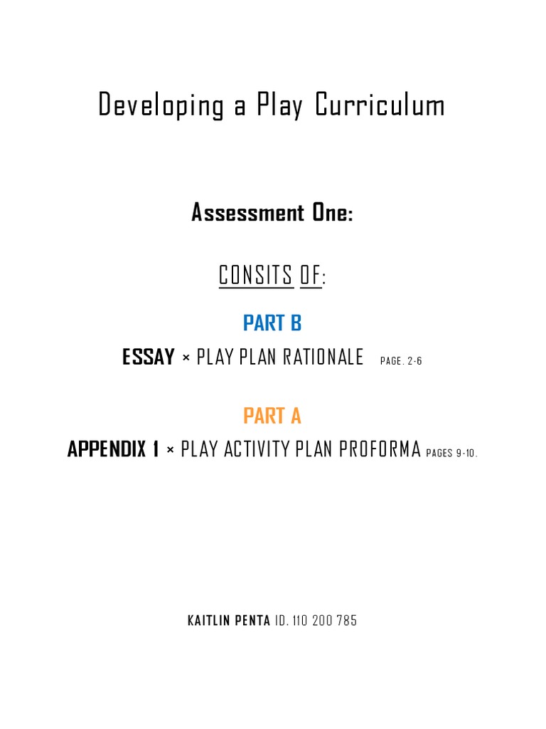 Play Based Curriculum | PDF | Curriculum | Experience