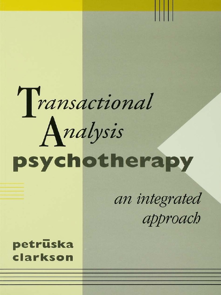 TA in Psychotherapy | PDF | Psychotherapy | Psychoanalysis