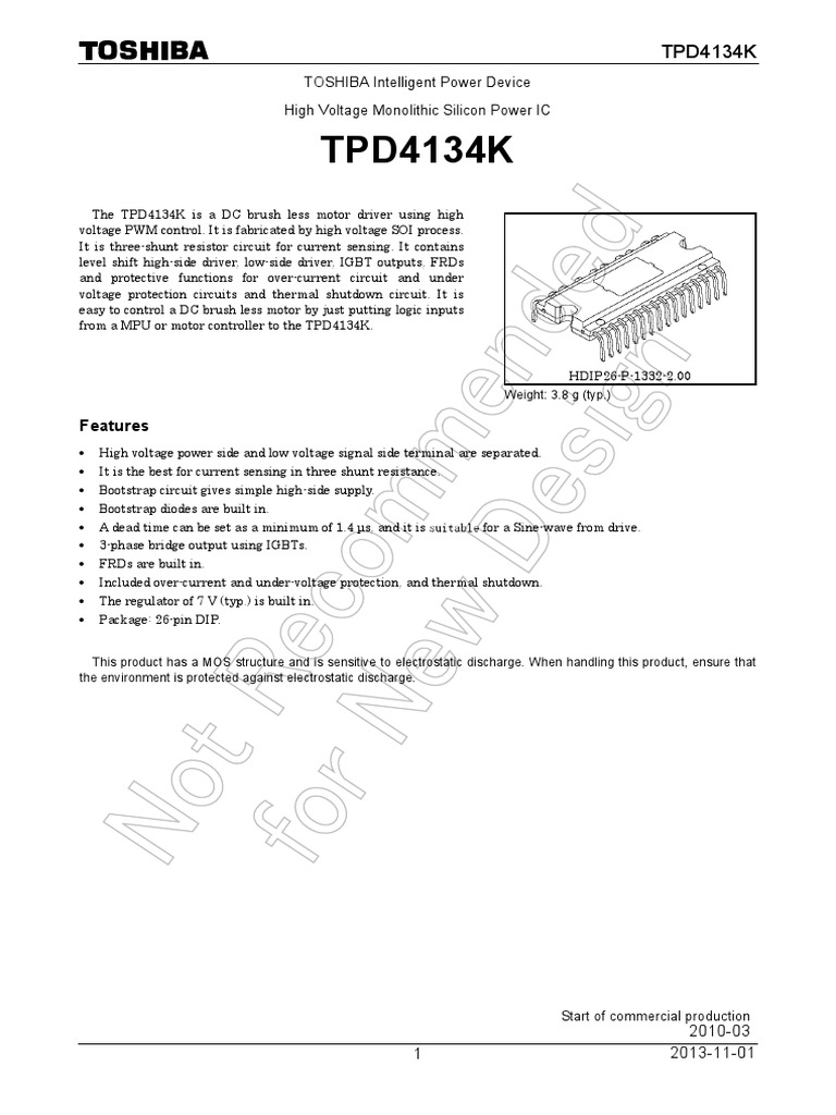 TPD4134K | PDF | Power Supply | Electronics