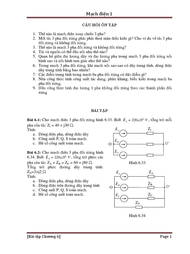 Bai Tap Chuong 6 | PDF