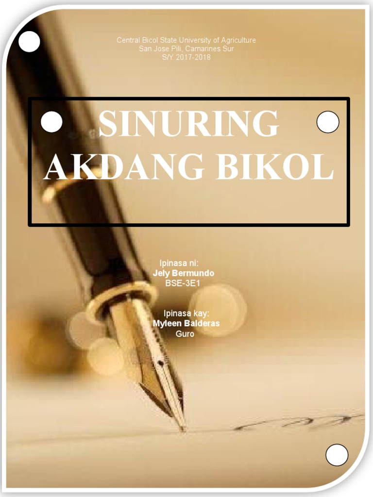 Akdang Bikol | PDF