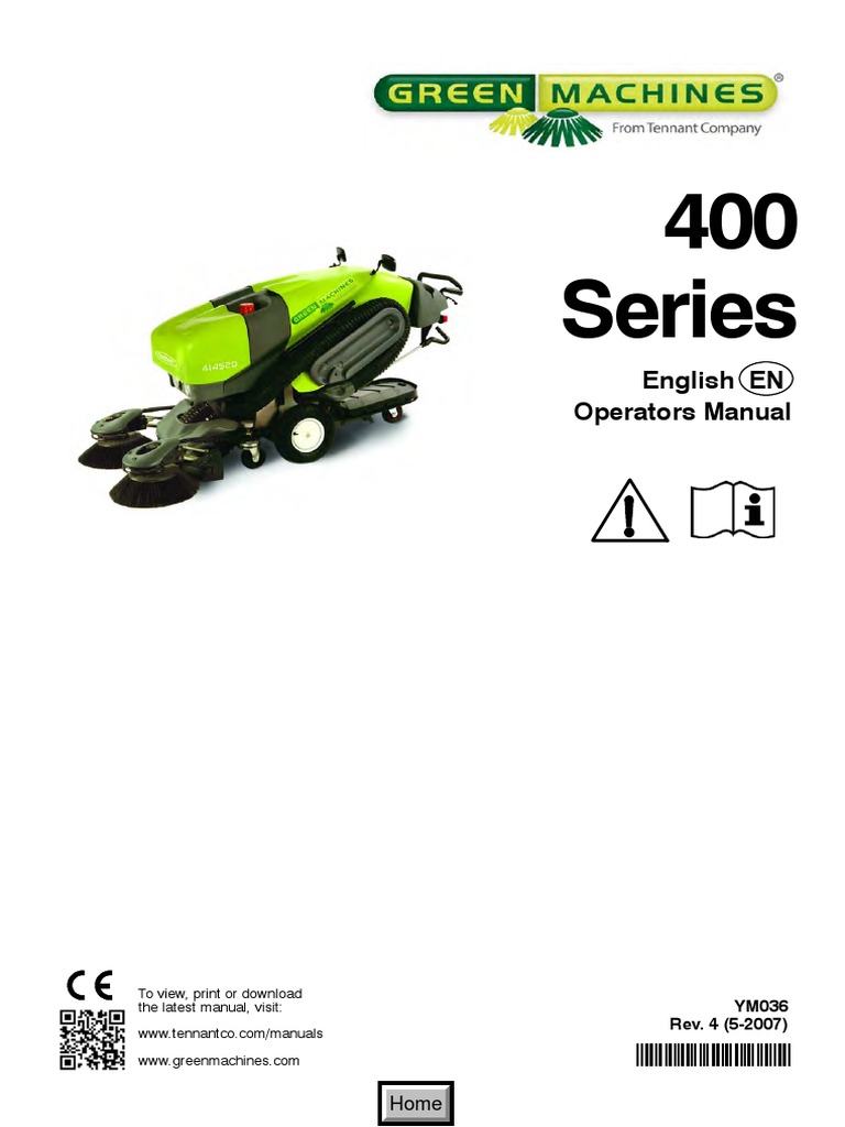400 Green Machine Operator Manual | PDF | Vacuum Cleaner | Manufactured ...