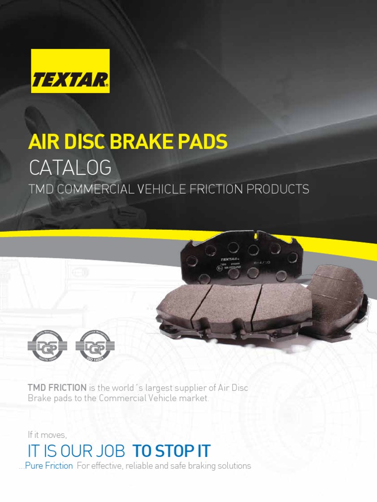 Textar Air Disc Brake Pads Catalogue | PDF | Brake | Vehicles