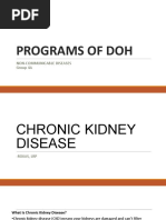 List of DOH Programs | PDF | Preventive Healthcare | Infant Mortality