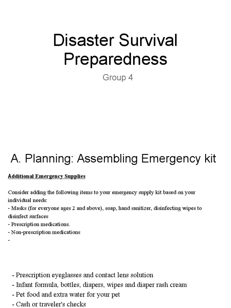 Disaster Survival Skills and Preparedness | PDF | Trapping | Meat