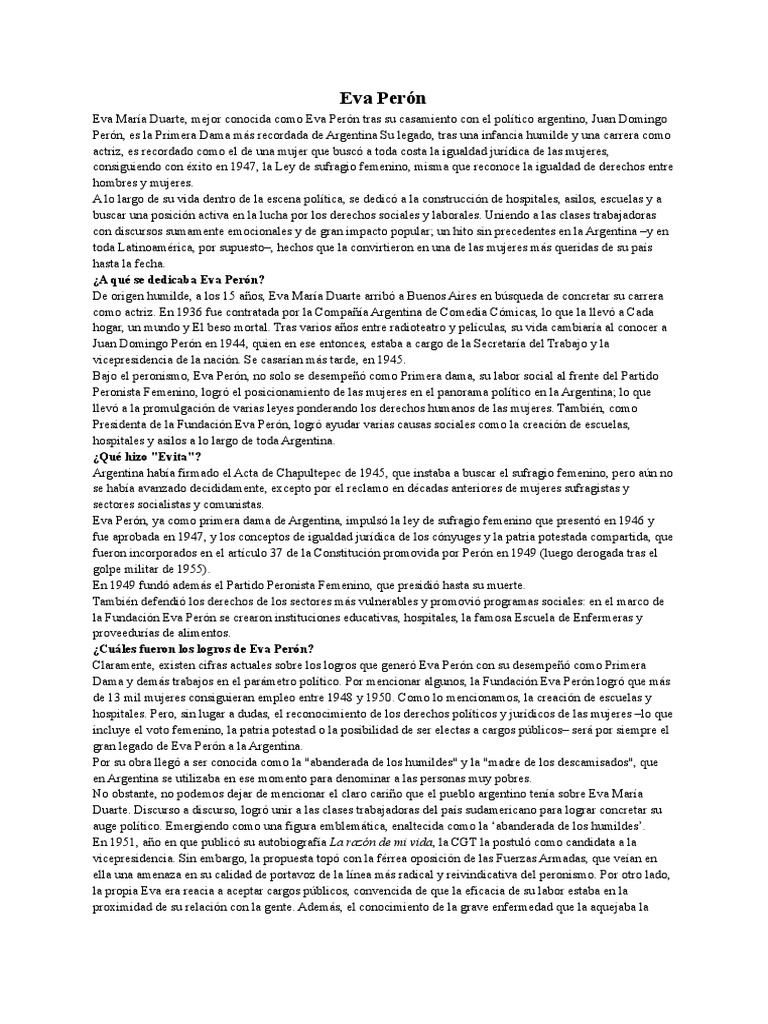 Eva Perón | PDF