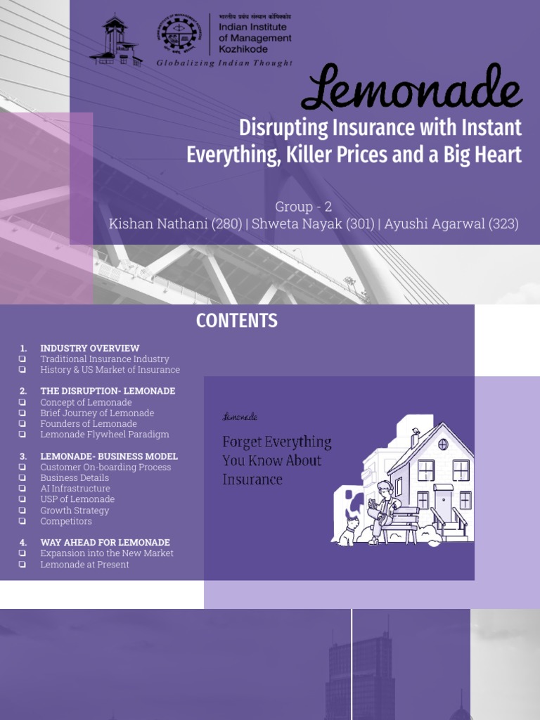 Lemonade Case | PDF | Insurance | Underwriting