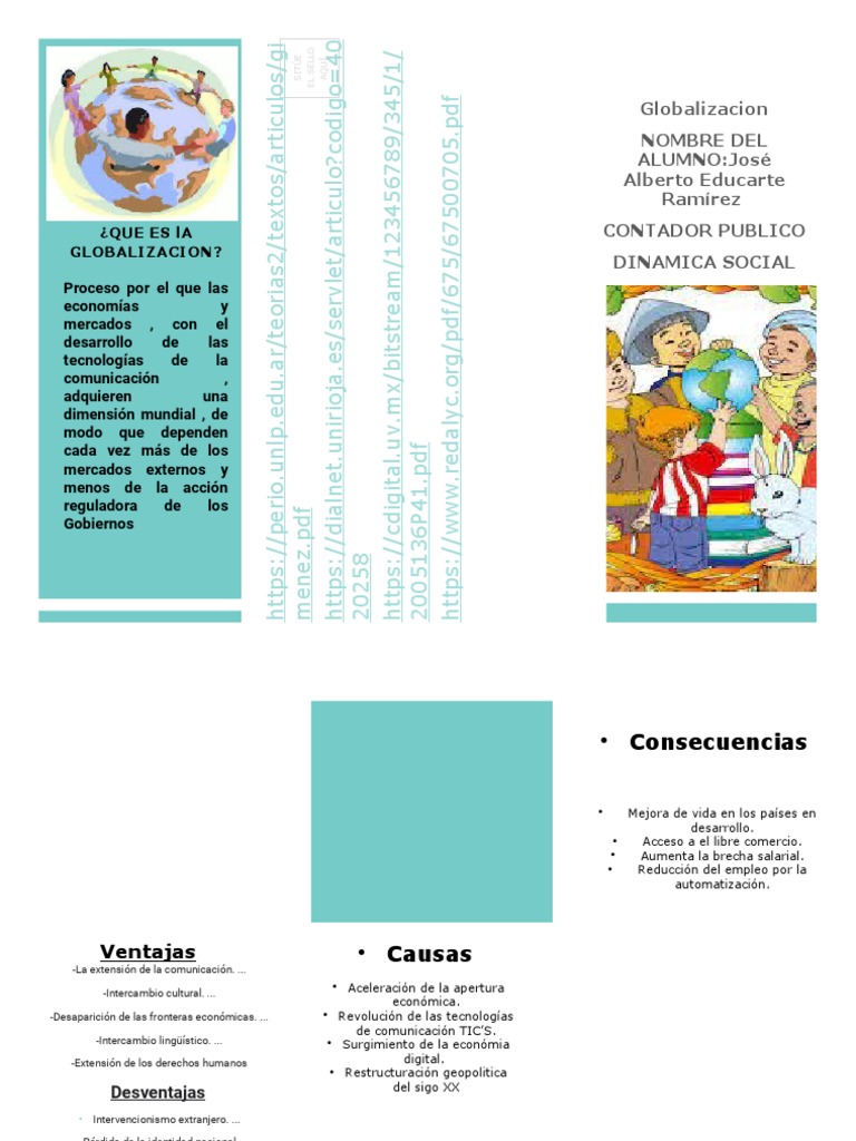 Triptico Identidad | PDF | Globalización | Economias
