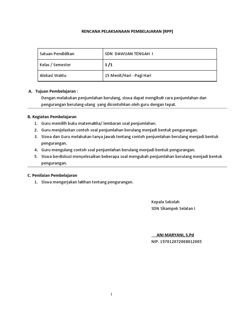 RPP Kegiatan 15 Menit Literasi | PDF | Seni & Disiplin Bahasa