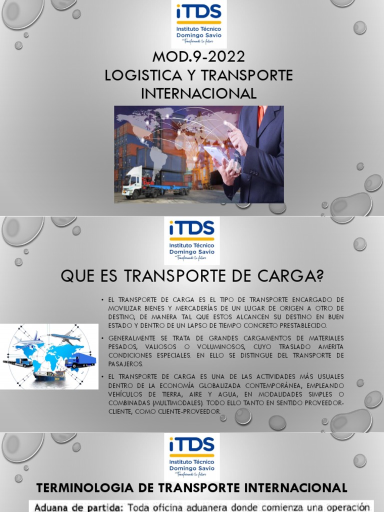 Tipos de Transporte Internacional de Carga | PDF | Transporte ...
