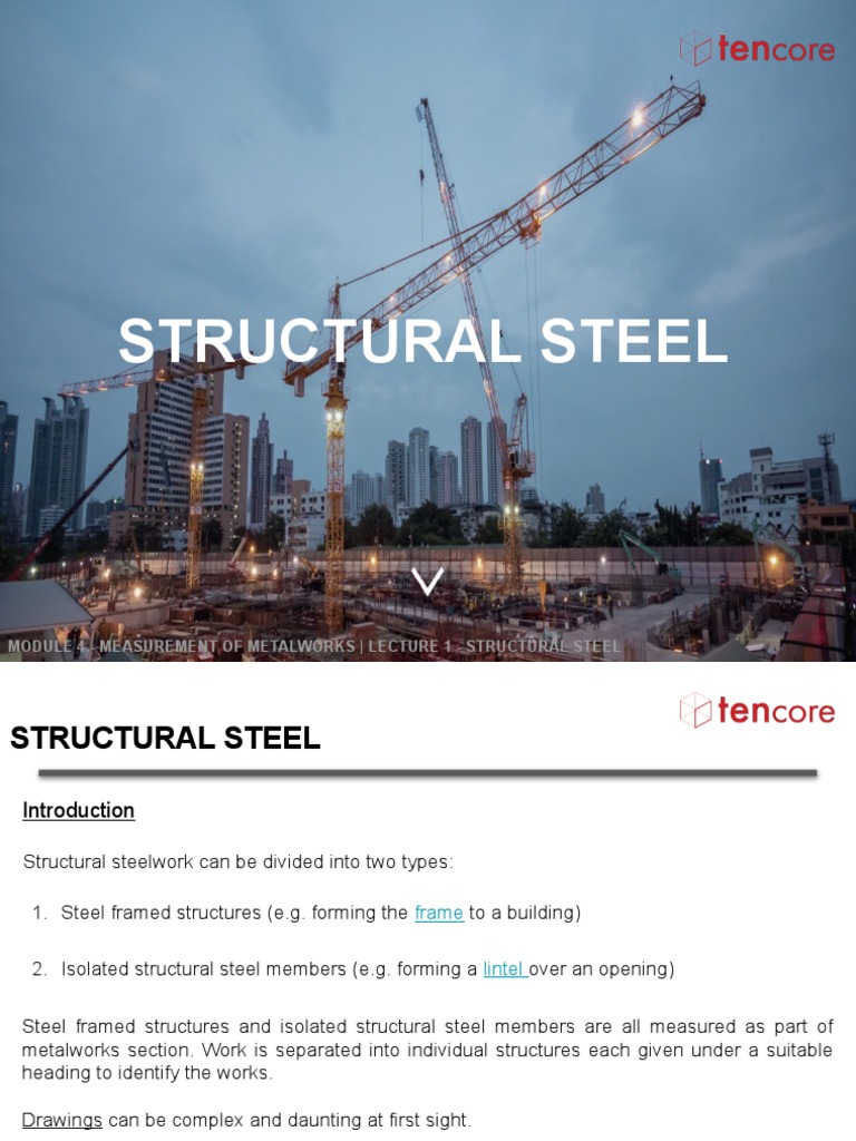 Module 4 - L1 Metalwork (SSteel) | PDF | Structural Steel | Screw