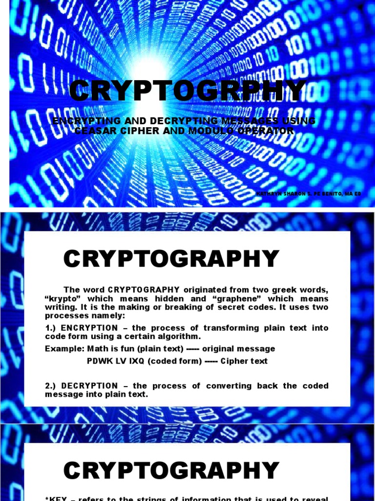 Week 15 Cryptography | PDF | Cipher | Cryptography Week 15 Cryptography | PDF | Cipher | Cryptography