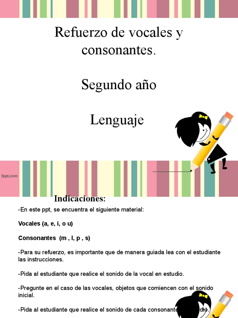 Refuerzo de Vocales y Consonantes | PDF | Sílaba | Vocal