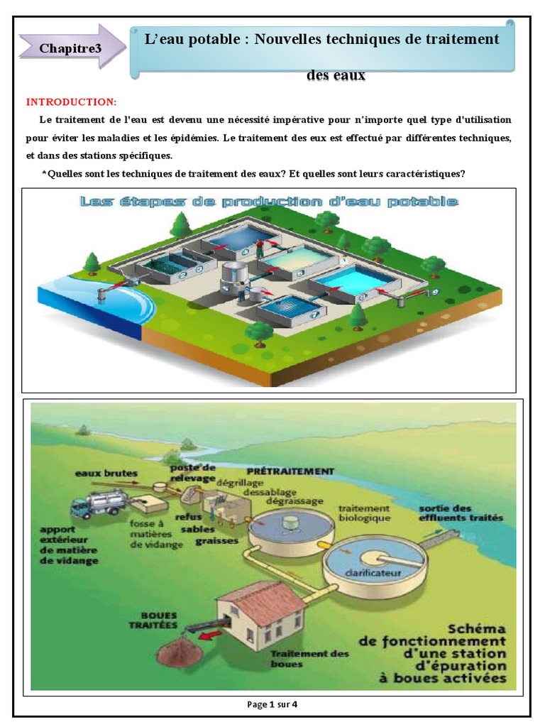 L'Eau Potable | PDF | Épuration des eaux | Osmose