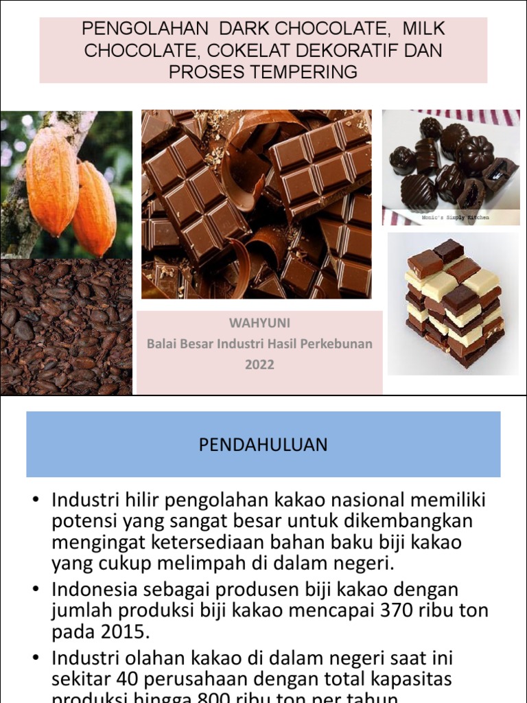 Proses Pembuatan Coklat dan Tempering | PDF